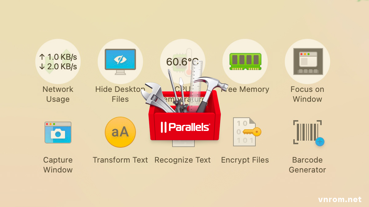 Parallels Toolbox - Bộ công cụ tiện ích cho Parallels Desktop - vnROM