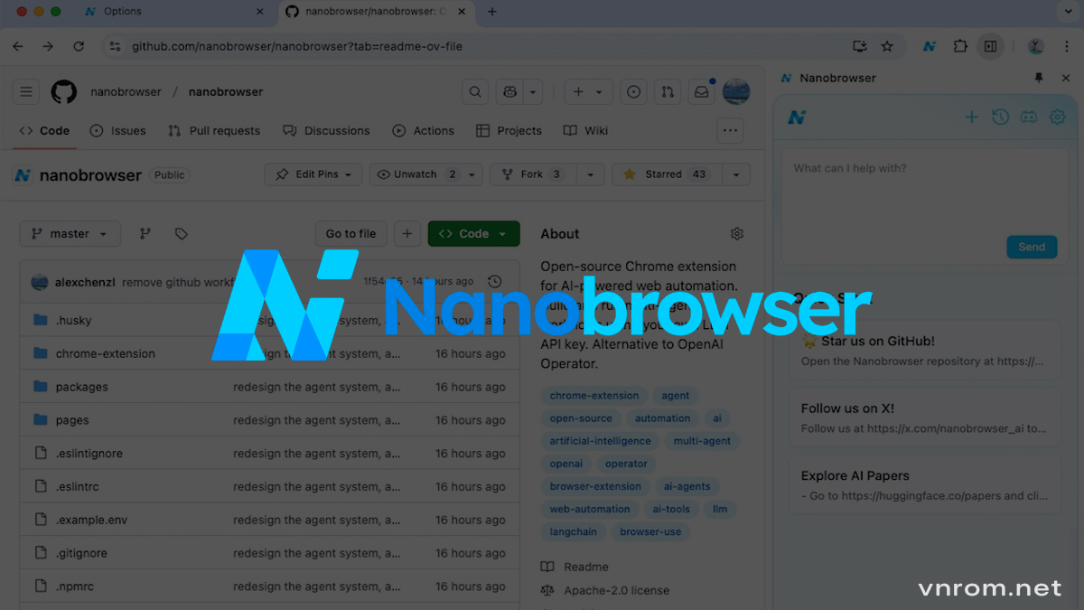 Nanobrowser: Extension Chrome mã nguồn mở cho tự động hóa web bằng AI ...